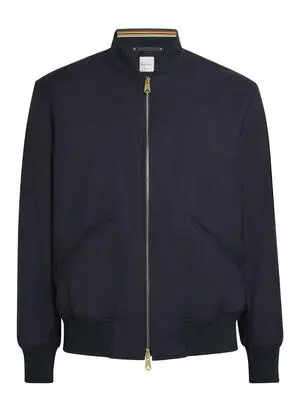 Paul Smith Wool Bomber Jacket Navy