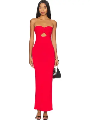 SNDYS. X Maia Maxi Dress - Red