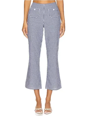 Frankies Bikinis Parlour Poplin Capri - Seaside Gingham
