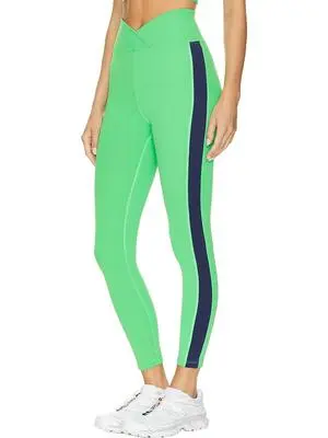 Year Of Ours Sport 7/8s Track Legging - Green & Navy