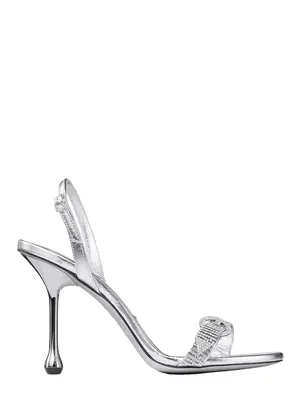 JIMMY CHOO 95mm Tabatha Sandals - Silver