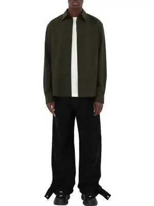 Burberry Button-up Wool Shirt - Green