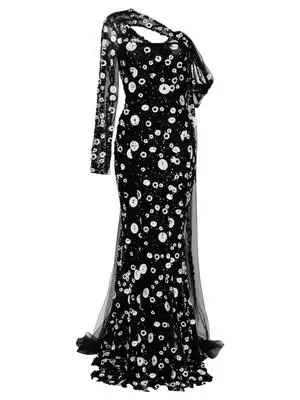 SAIID KOBEISY Sequin-embellished Tulle Gown - Black