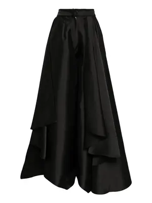 SAIID KOBEISY Asymmetric Trousers - Black