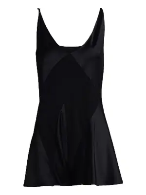MAISON MARGIELA Playsuit In Viscose And Acetate Black