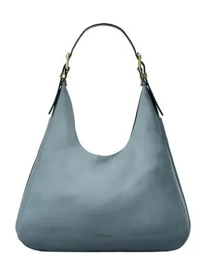 Michael Kors Nolita Large Nubuck Hobo Shoulder Bag - Blue
