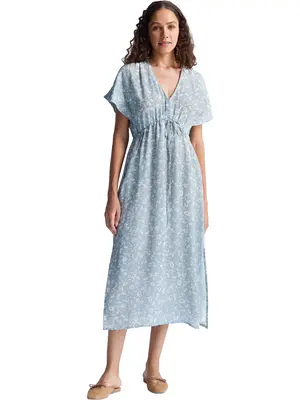 Madewell Reistor® Gathered Maxi Dress - Light Blue