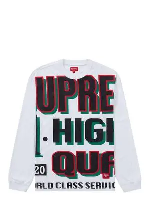 Supreme World Class Long Sleeve Top - White