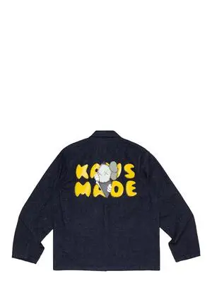 HUMAN MADE X Kaws Made Denim Coverall Jacket - Indigo