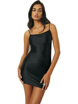 REFORMATION Kitty Knit Mini Dress Black