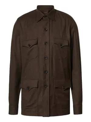 Rubinacci Wool Overshirt - Brown
