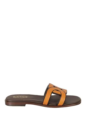 TOD'S TOD'S Leather Sandals Ocra Medio