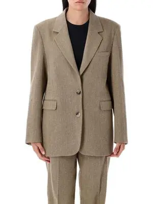Golden Goose Linen And Cotton Blend Blazer - Golden Brown