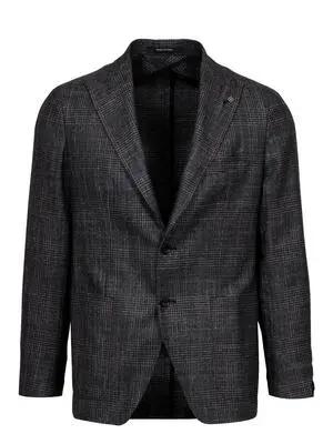 Tagliatore Stretch Wool Blend Single-breasted Jacket - Grigio Antracite