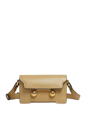 MARNI Leather Shoulder Bag With Branded Hardware