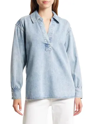 Rails Bennett Denim Popover Shirt - Faded Indigo