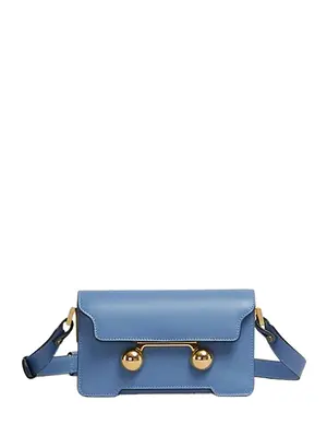 Marni Trunkaroo Leather Shoulder Bag - Opal