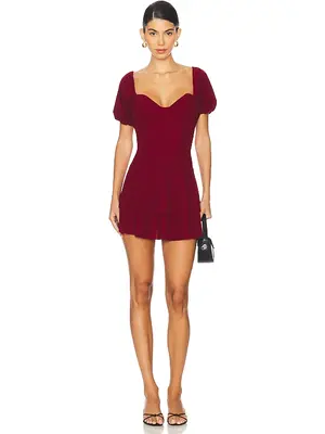 SNDYS X Barcelona Dress - Burgundy