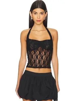 MORE TO COME Gaia Halter Top - Black