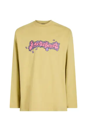 Jacquemus JACQUEMUS Desenho Printed T-Shirt Pastel Yellow
