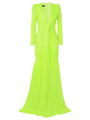 ALEX PERRY Quinn Tie-Front Gown