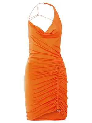 ET OCHS Arya One-shoulder Mini Dress - Bright Orange