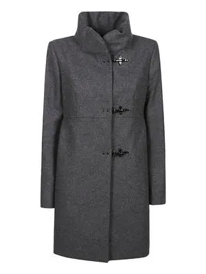 FAY Wool-Blend Coat Grey