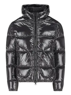 Herno Herno Short Padded Bomber Jacket Gray
