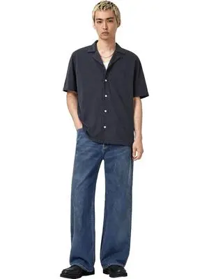ALLSAINTS Lenny Wide Leg Jeans - Blue