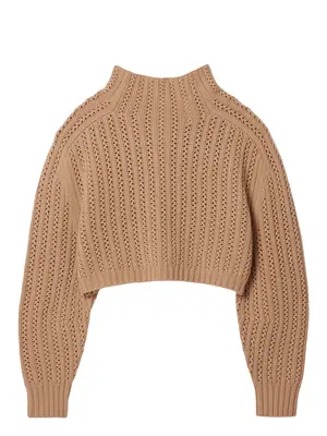 Max Mara Hodeida Pointelle-knit Sweater - Neutrals