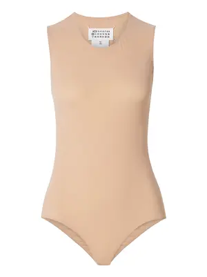 MAISON MARGIELA Stretch-jersey Bodysuit - Neutrals