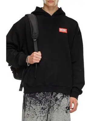 DIESEL® S-boxt Oversized Hoodie - Black