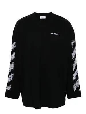 Off-White Pixel Diagonal T-shirt - Black
