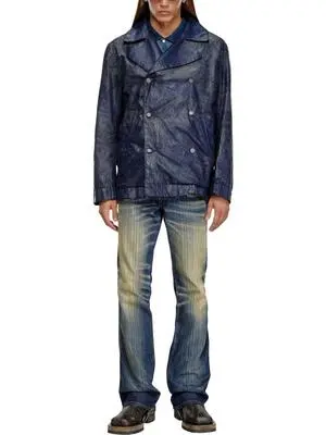 DIESEL® Double-breasted Denim Jacket - Blue