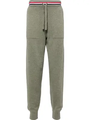 Thom Browne Rwb-stripe Track Pants - Green