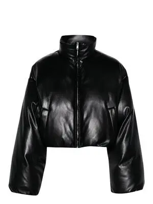Nanushka Cropped Puffer Jacket - Black
