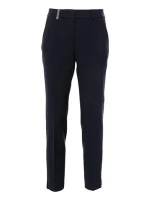 Peserico Pressed-crease Trousers - Blue