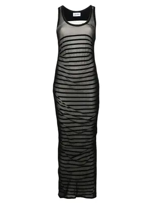 Jean Paul Gaultier Mariniére Midi Dress - Black
