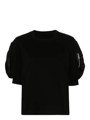 Sacai Cotton Jersey T-shirt - Black