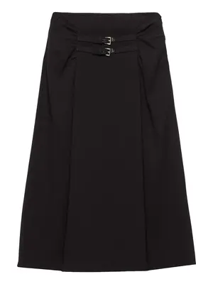 Prada Sablé Midi Skirt - Black