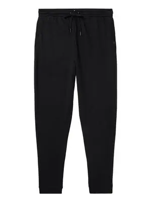 Derek Rose Quinn 1 Tapered Cotton And Modal-blend Jersey Sweatpants - Black