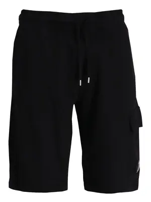 C.P. COMPANY Fleece Track Shorts - Black