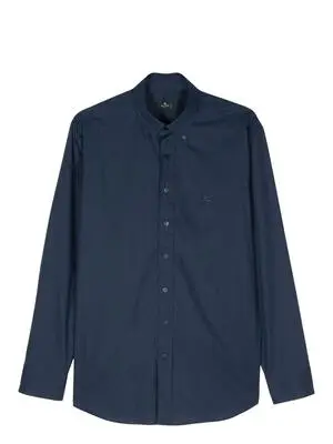 Etro Pegaso-motif Shirt - Blue