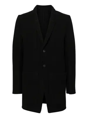 Rick Owens Virgin-wool Coat - Black