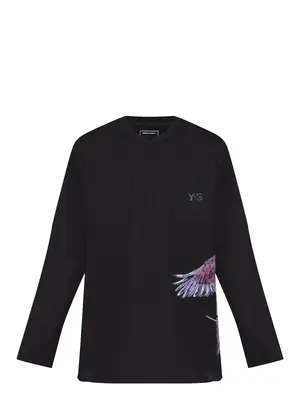 Y3 X Adidas Graphic-print T-shirt - Black