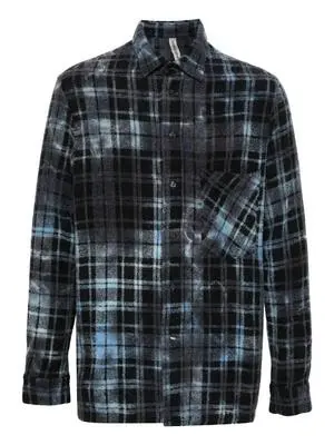 GIORGIO BRATO Plaid-check Shirt - Blue
