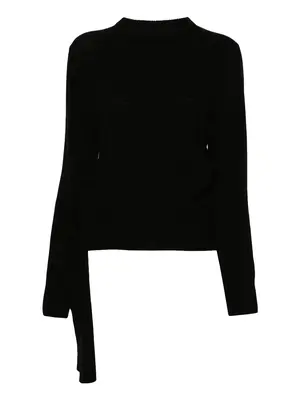 MAISON MARGIELA Single-stitch Logo Sweater - Black