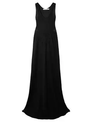 Christopher Esber Verna Lace-trimmed Maxi Dress - Black