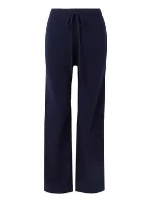 MAISON MARGIELA Wool And Cashmere-blend Track Pants - Blue