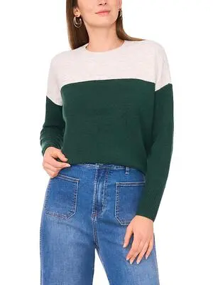 Vince Camuto Color Blocked Sweater - Windsor Moss